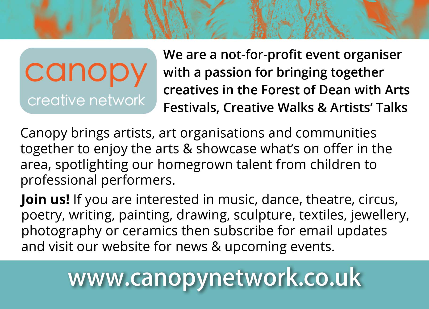 Canopy Creative Network – Cultivating creative communities in the Forest of Dean