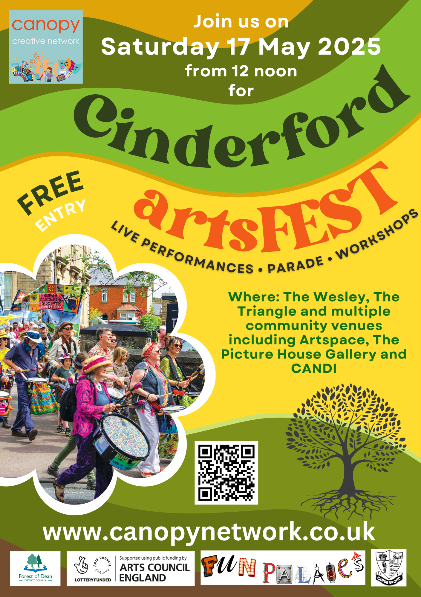 Cinderford artsFEST 2025 – A celebration of creativity and community – Canopy Creative Network